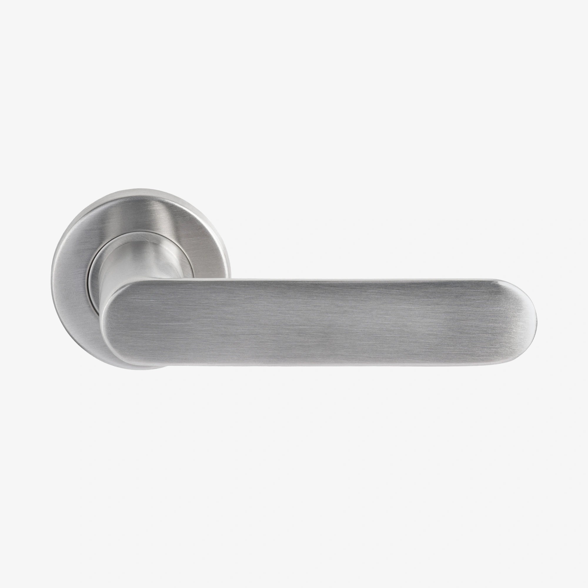 Moon Lever Handle on Round Rose & Cylinder Escutcheon – Casa Milano