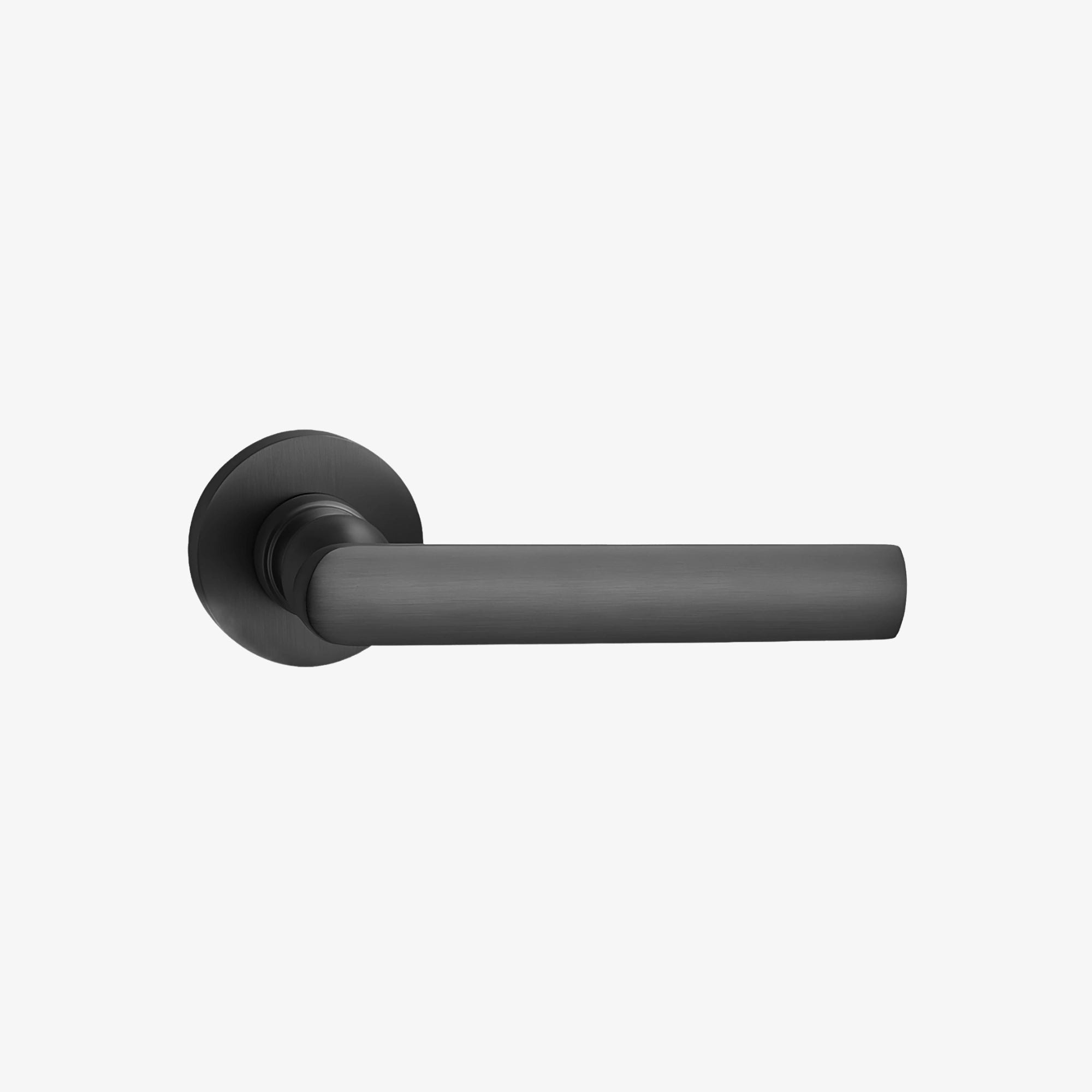 Oro Solid Lever Handle on Round Rose & Cylinder Escutcheon – Casa Milano